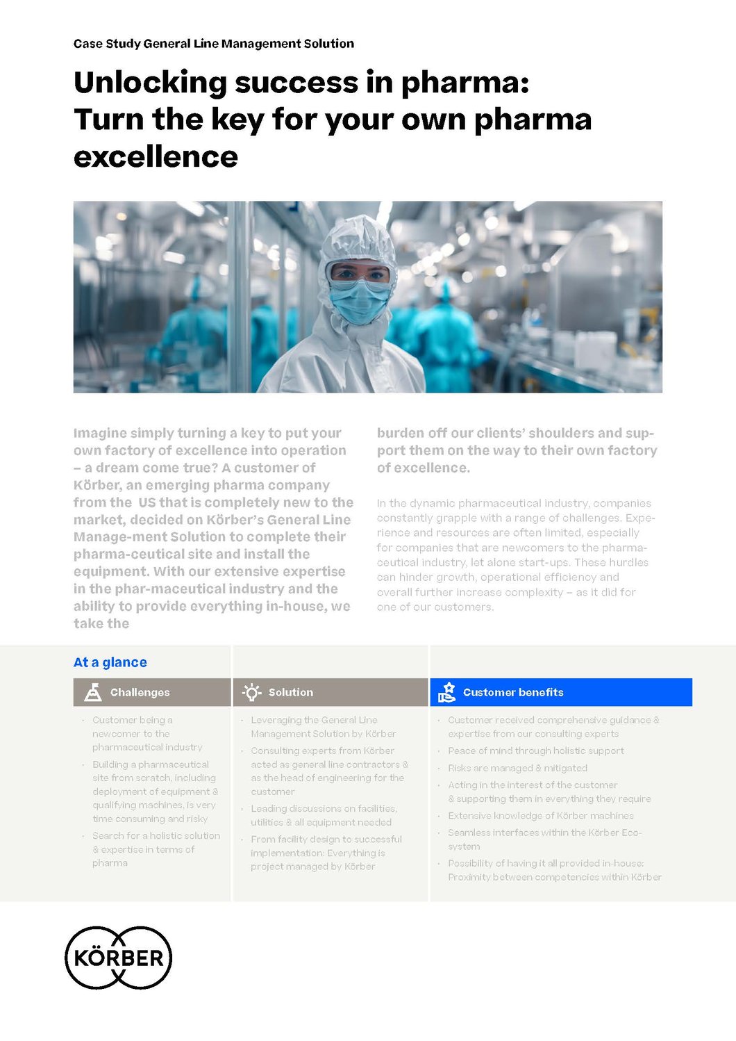 Körber Consulting | General Line Management Case Study 2024